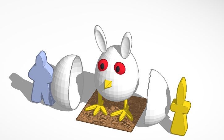 3D design THE chicken - Tinkercad