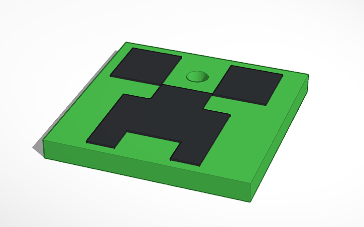 3D design Creeper face | Tinkercad
