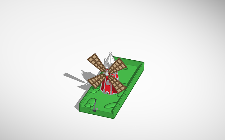 3D design Classic mini golf windmill - Tinkercad
