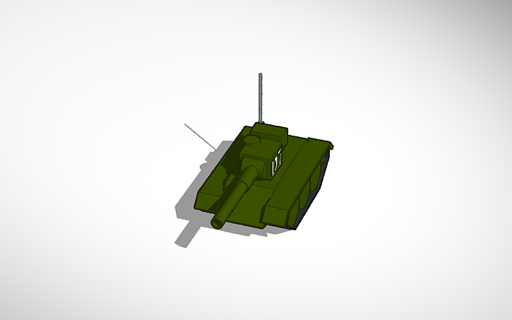 3D design Tank - Tinkercad