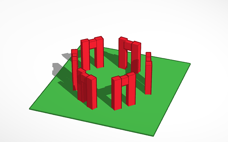 3d Design Stone Hedge Gabe Queen Tinkercad