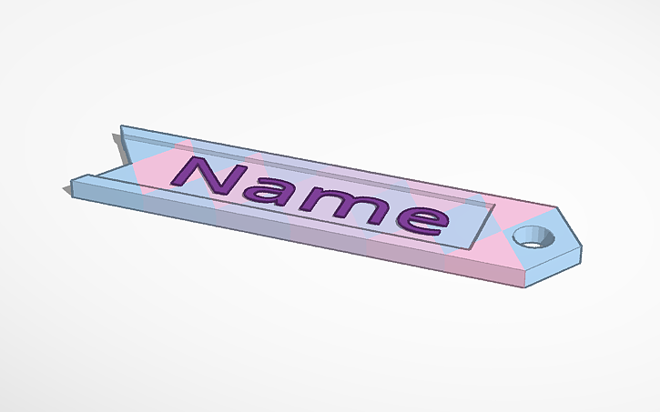 3D design Tag - Tinkercad