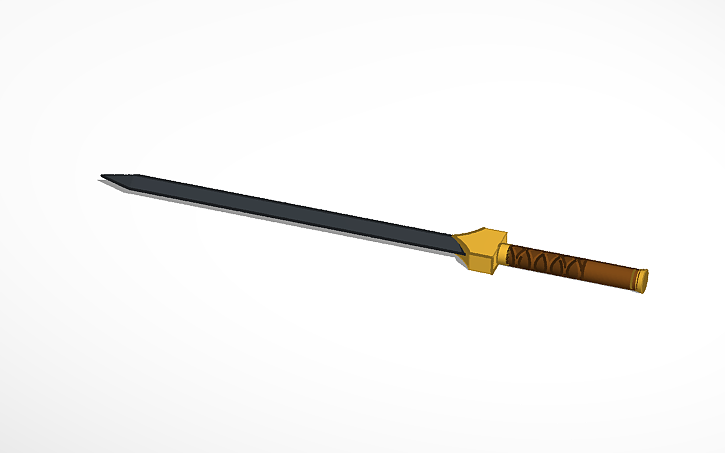 3D design Sokka's Space Sword - Tinkercad