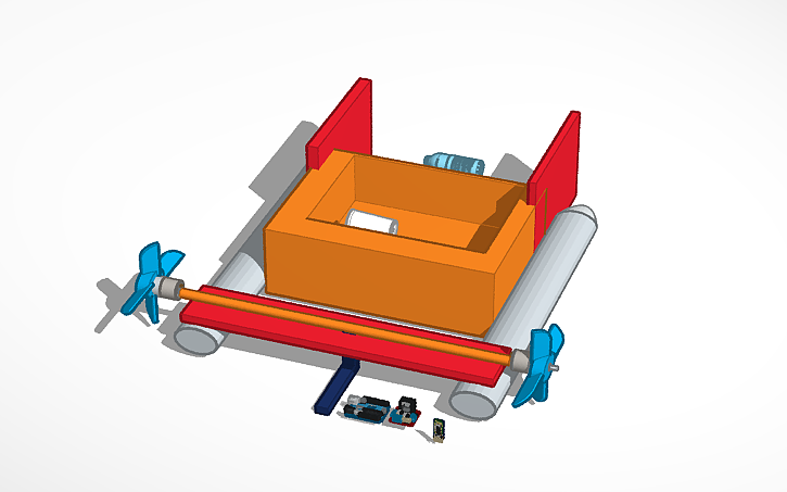 3D design Water surface cleaner robot - Tinkercad