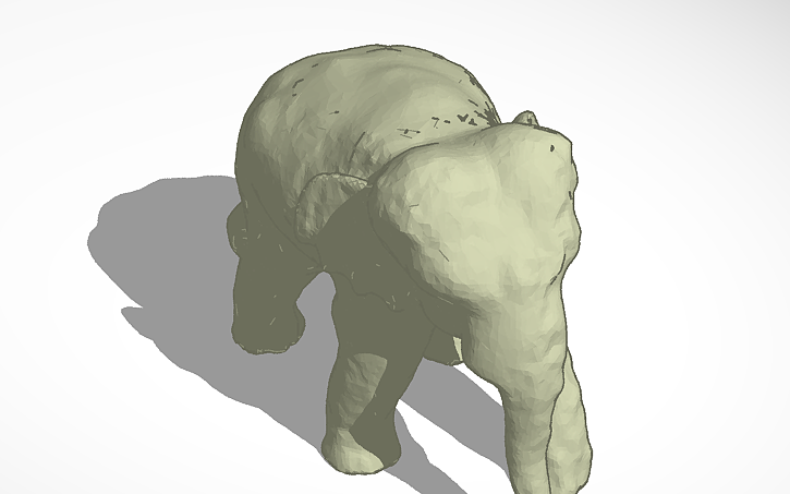 3D design Elephant - Tinkercad