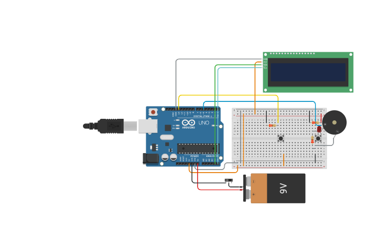 Circuit design Pulsómetro - Tinkercad