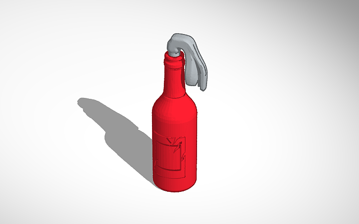 3D design Molotov Cocktail - Tinkercad