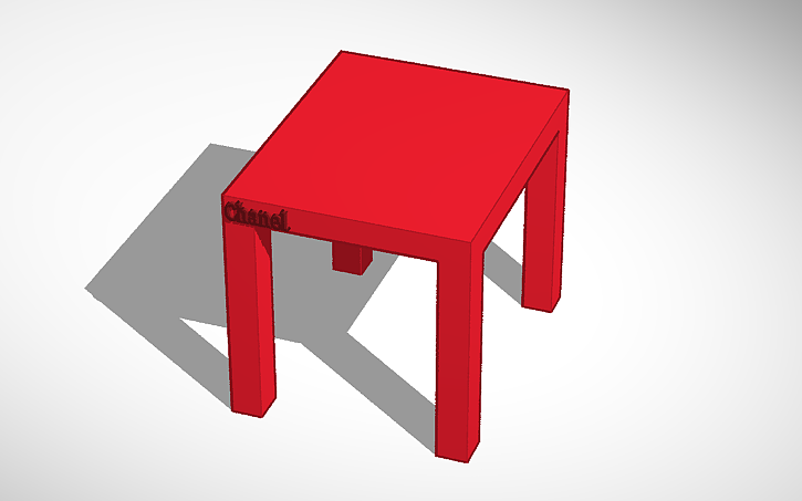 3D design Table - Tinkercad