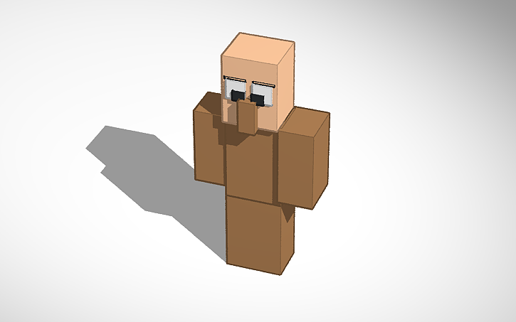 3D design minecraft villger skin | Tinkercad