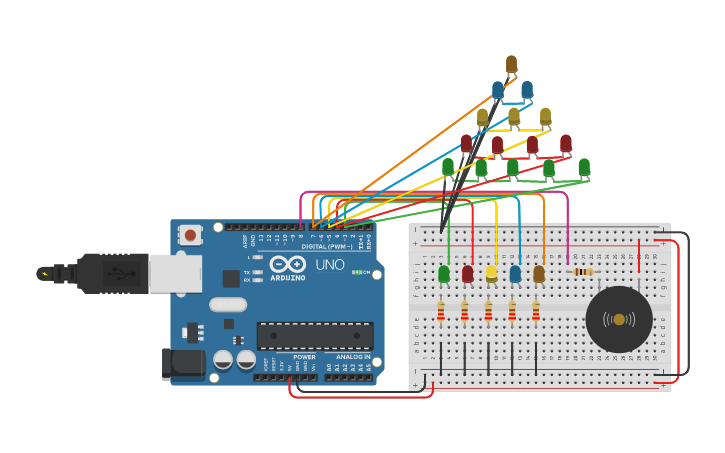 Circuit design Jingle Bells Music Box - Tinkercad