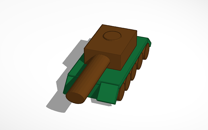 3D design tank - Tinkercad