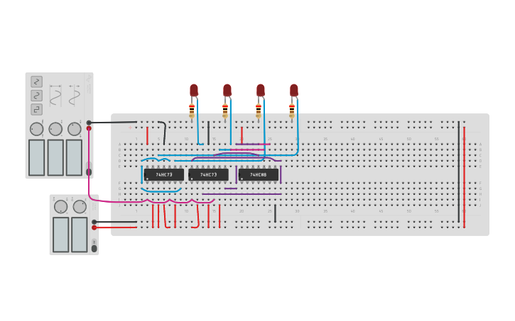 Circuit Design Sync Hexadecimal Counter Tinkercad