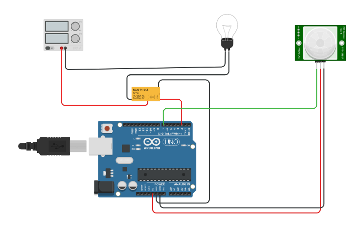 Circuit design Modul Relay - Tinkercad