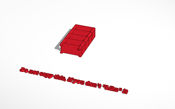 3D design HO Bookcase - Tinkercad
