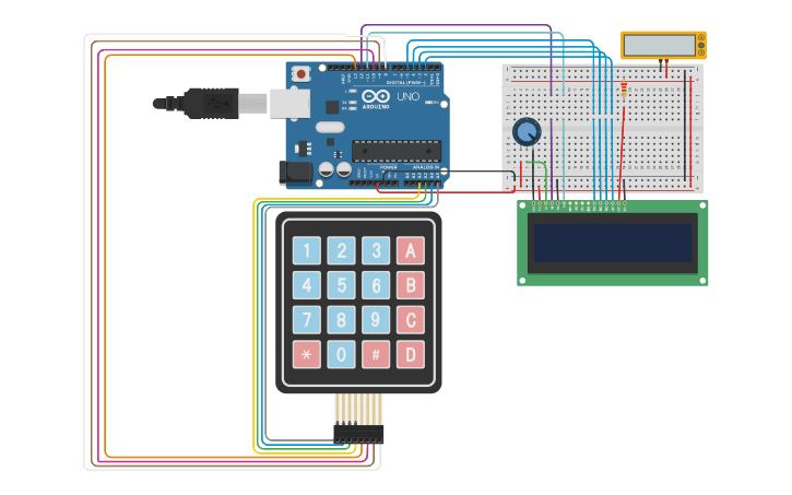 Circuit design Multi operaciones, con arduino - Tinkercad