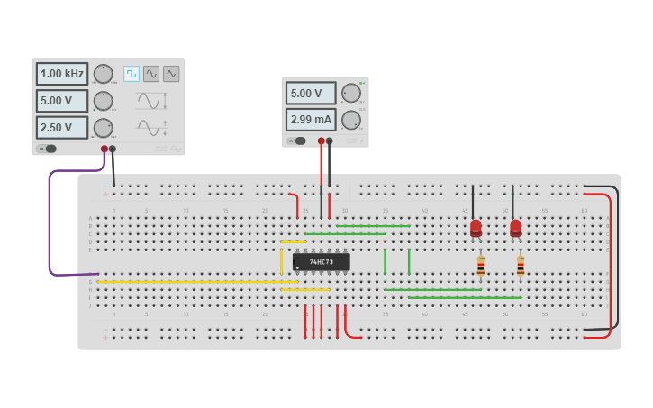 Circuit Design 2 Bit Asynchronous Down Counter Tinkercad