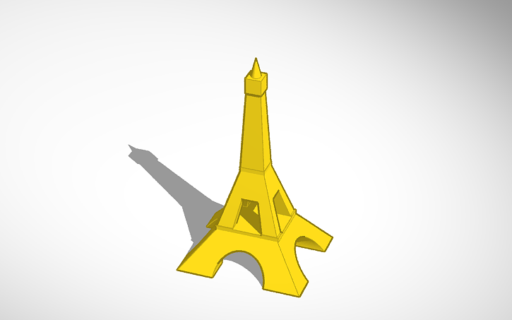 3D design Eiffel tower - Tinkercad