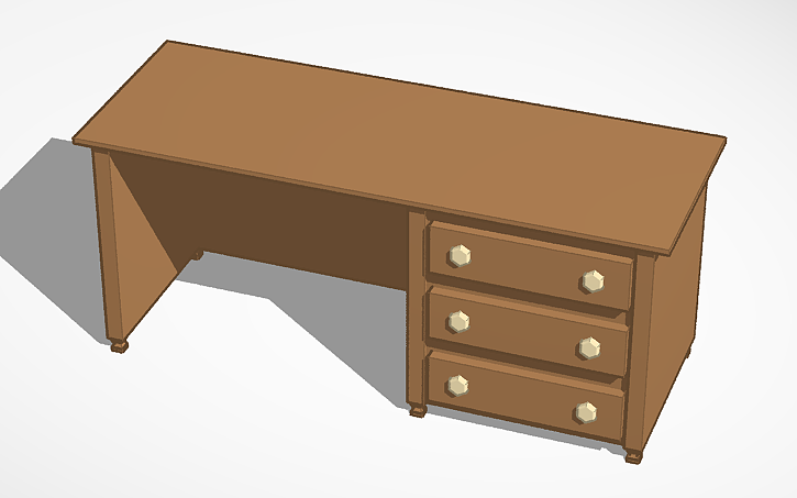3D design Doors Office Desk | Tinkercad