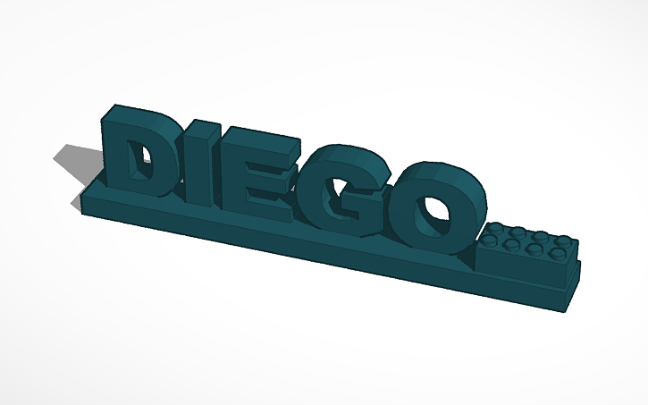 3D design Name Plate | Tinkercad