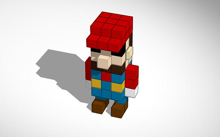 3D design Copy of Mario 3D Pixel Art - Tinkercad