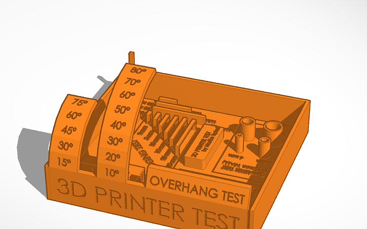 3D design #3D Printer Test 3.0 - Tinkercad