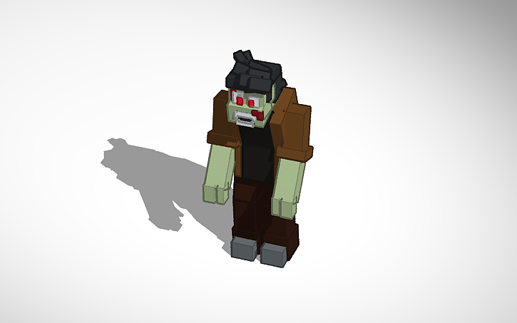 3D design Zombie Terraria Action Figure | Tinkercad