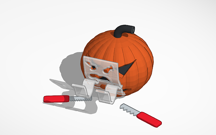 3D design Day four of tinktober: pumpkin carving - Tinkercad