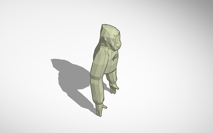 3D design gorilla tag model - Tinkercad