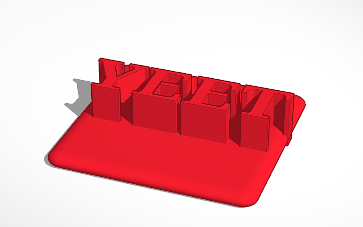 3D design Aiden Smith keychain 2020 | Tinkercad