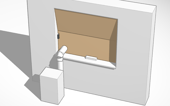 3D design Window Aircon - Tinkercad
