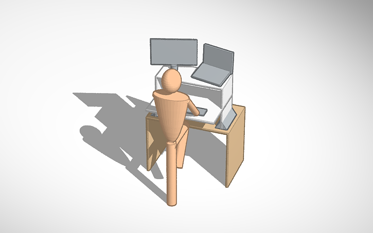 3D design Standing Desk (POC) | Tinkercad