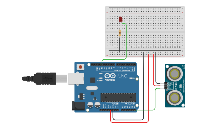 Circuit Design Задание №2 4 Подключить к Arduino ультразвуковой датчик