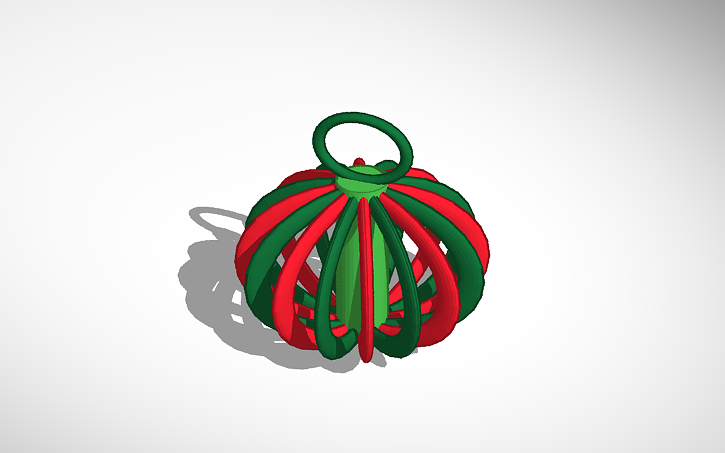 3d Design Christmas Ornament Tinkercad