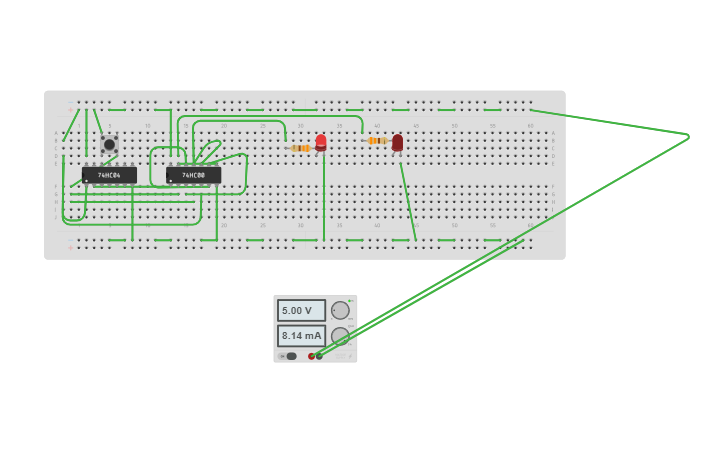 Circuit design LAB 13 Bài 1 - Tinkercad