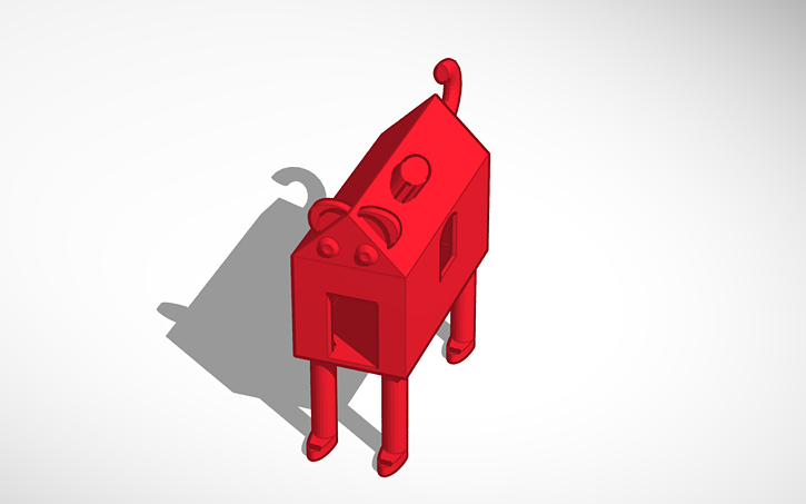 3D design Elevated Dog House - Tinkercad