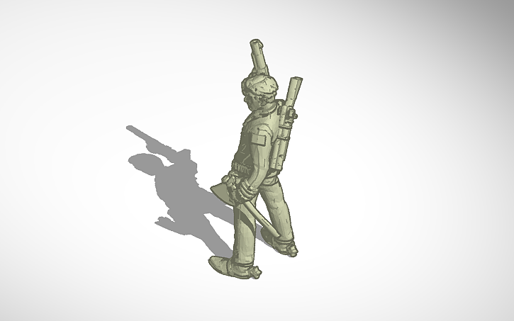 3D design Cowboy Miniature - Tinkercad