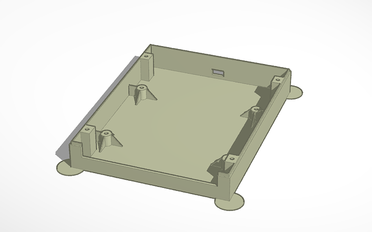 3D design Floppy Drive Enclosure - Bottom - Tinkercad