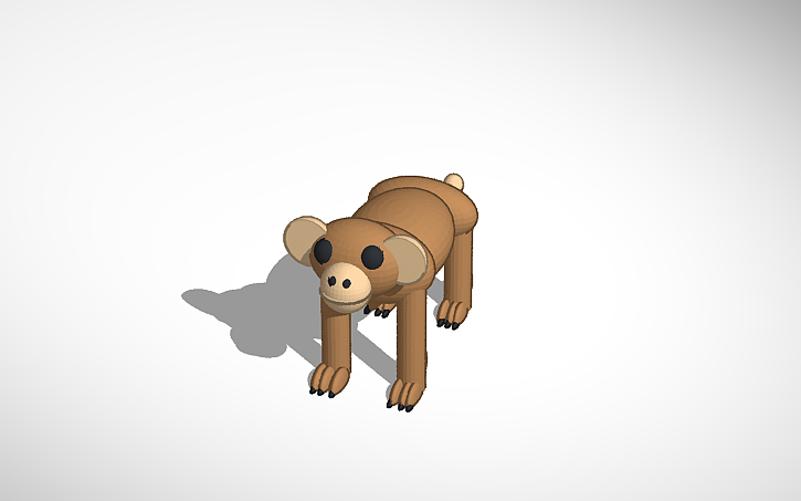 3D design Monkey - Tinkercad