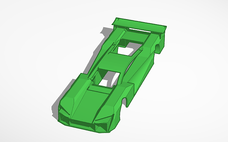 3D design race car shell - Tinkercad