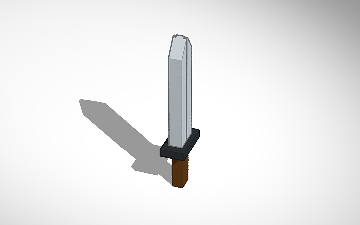 3D design Simple sword - Tinkercad