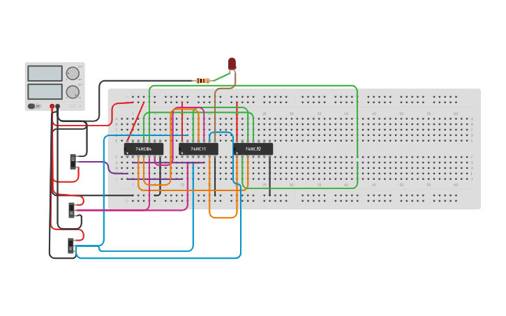 Circuit design Binary Cell 1 | Tinkercad
