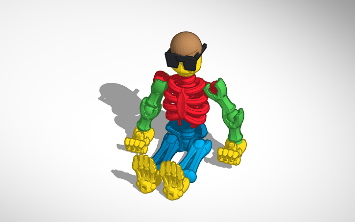 3D design lego skeleton - Tinkercad