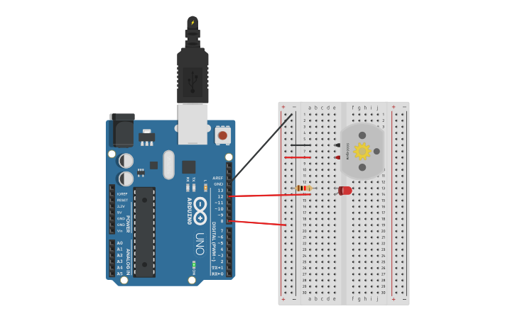 Circuit design assignment 10, Jan 24 - Tinkercad