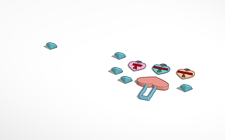 3D design BFF A,D,L - Tinkercad