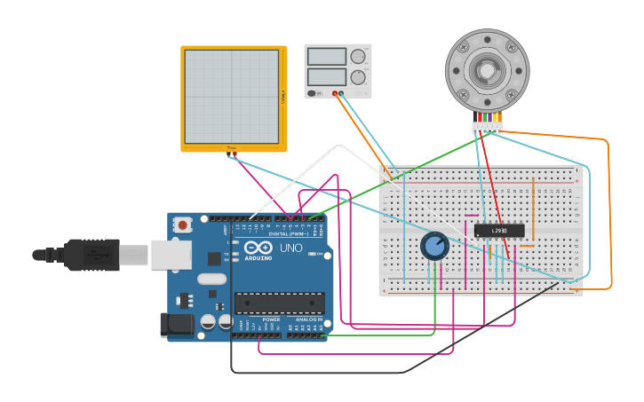 Circuit design MEASURING AND CONTROLLING THE SPEED OF DC MOTOR USING ...