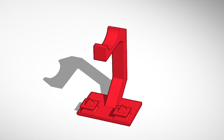 3D design head phone/ ear bud holder - Tinkercad