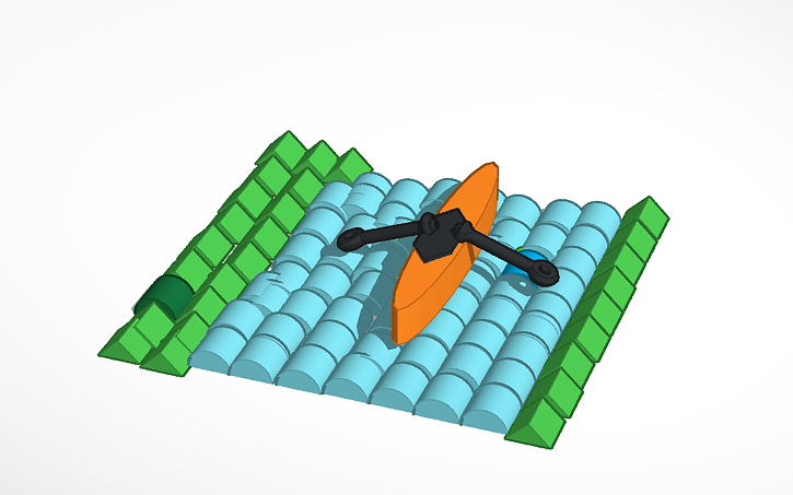 3D design river - Tinkercad