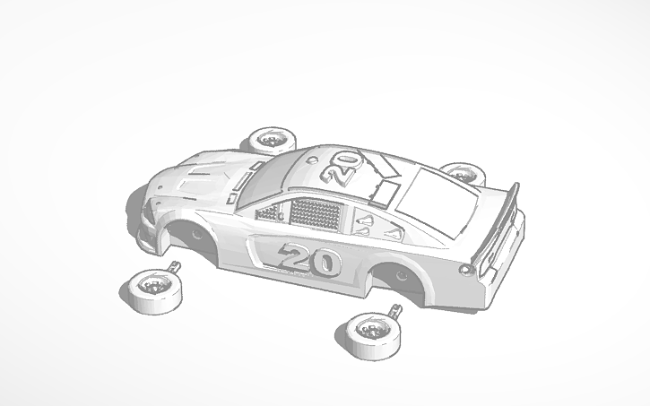 3D design NASCAR - Tinkercad