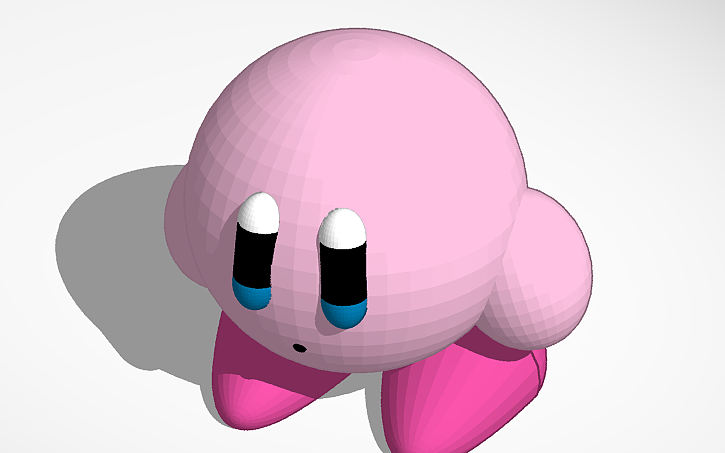3D design Kirby stand - Tinkercad