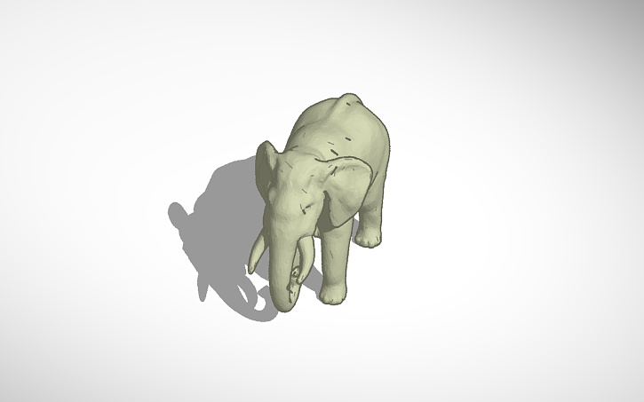 3D design Elephant - Tinkercad
